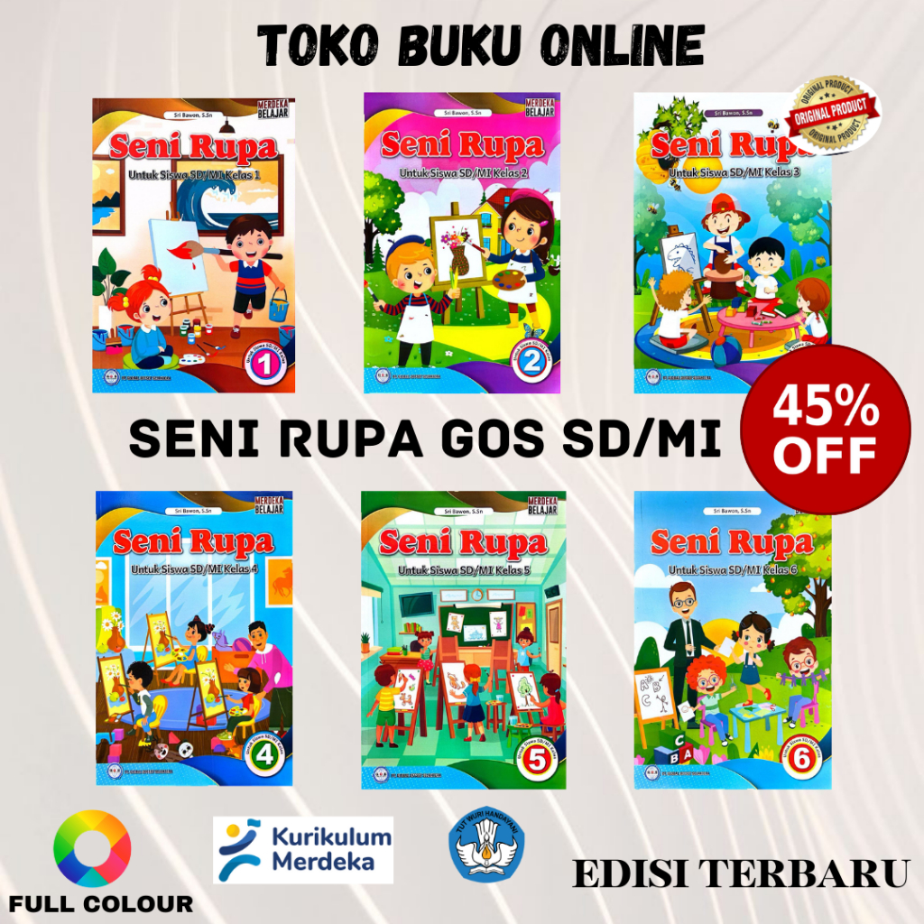Jual Buku Siswa Seni Rupa Kelas 1,2,3,4,5,6 Sd/Mi Kurikulum Merdeka ( GOS ) Global Offset ...