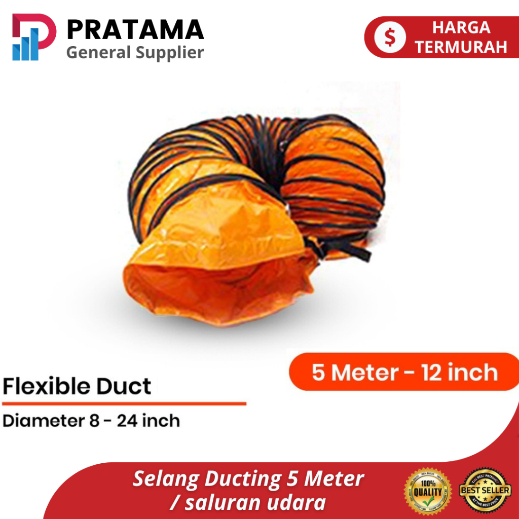 Jual Flexible Duct / Selang Ducting 5 Meter - 12 inch | surabaya ...