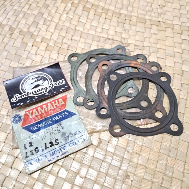 Jual GASKET PACKING CYLINDER HEAD ATAS YAMAHA L2S L2G L2 SUPER ORIGINAL JAPAN | Shopee Indonesia