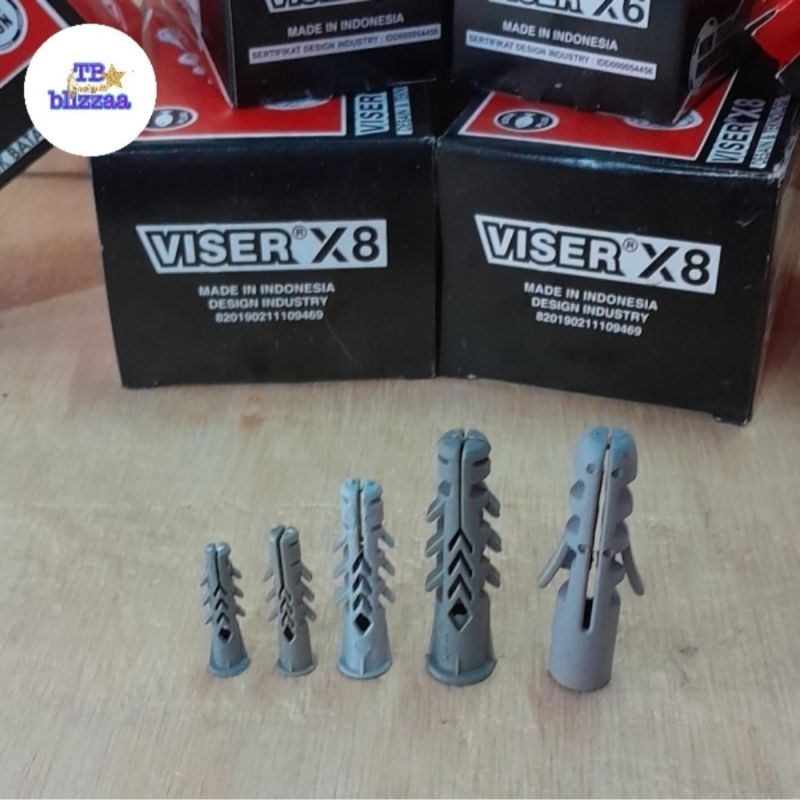 Jual Viser X5 X6 X8 X10 X12 Satuan Fiser S5 S6 S8 S10 S12 Satuan Skrup ...