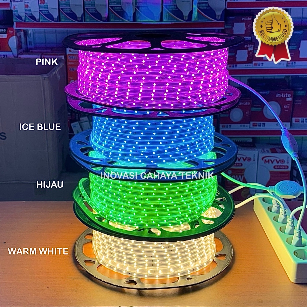 Jual Lampu LED Strip Selang SMD AC 220V Meteran Outdoor dan Indoor ...