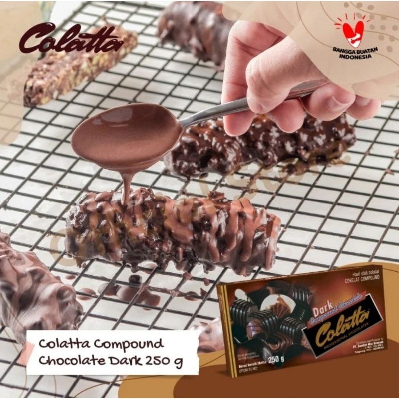 Jual Colatta Dark Chocolate Compound 250gr | Shopee Indonesia