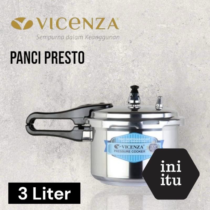 Jual PANCI PRESTO VICENZA / HAPPY CALL BODY STAINLESS / PANCI BERTEKANAN UAP LITER / 8 LITER ...