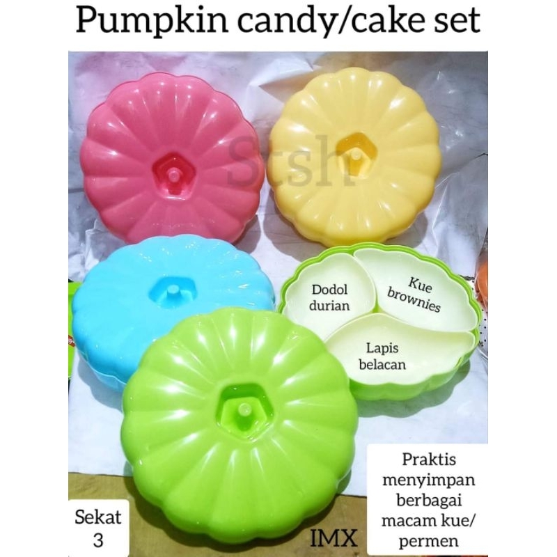 Jual Pumpkin Candy Set Clio / Tempat Manisan Bentuk Labu Unik Berbahan ...