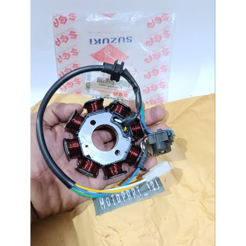 Jual Spul Stator Assy Fulser Suzuki Samsh 110 old Smash New Shogun 110 Asli | Shopee Indonesia