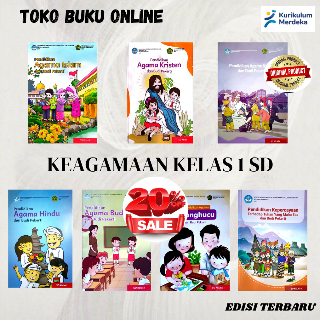 Jual BUKU SISWA KURIKULUM MERDERKA KEAGAMAAN KELAS 1 SD | Shopee Indonesia