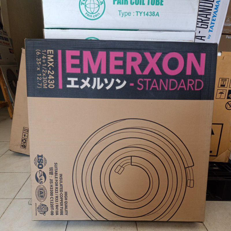 Jual pipa AC emerxon standard 1/4+1/2 untuk AC 1,5 pk-2 pk | Shopee ...