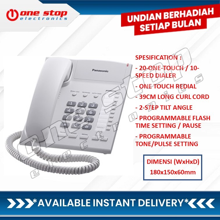 Jual PANASONIC KX-TS820 CORDED PHONE | Shopee Indonesia