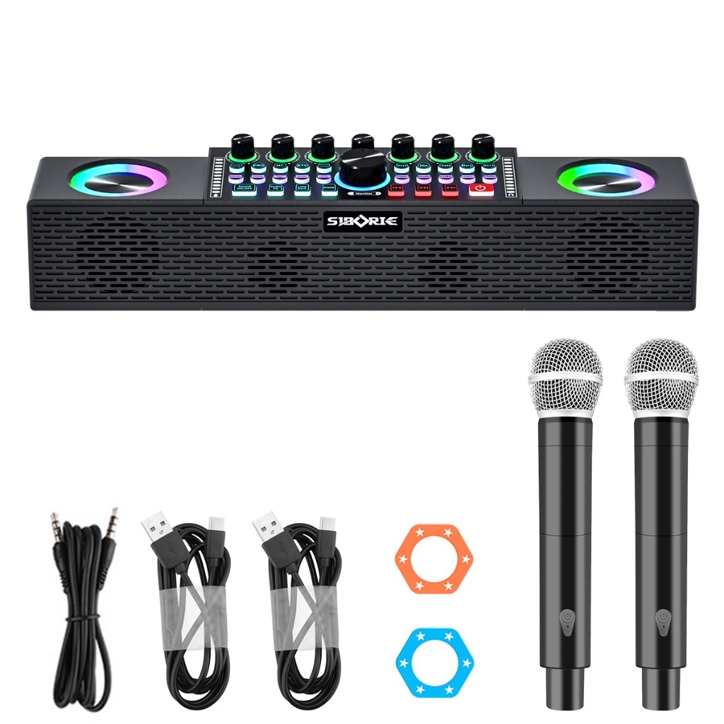 Jual Gonew SY8 Hitam/Putih Sound Card Bluetooth Speaker All-in-One+58E ...