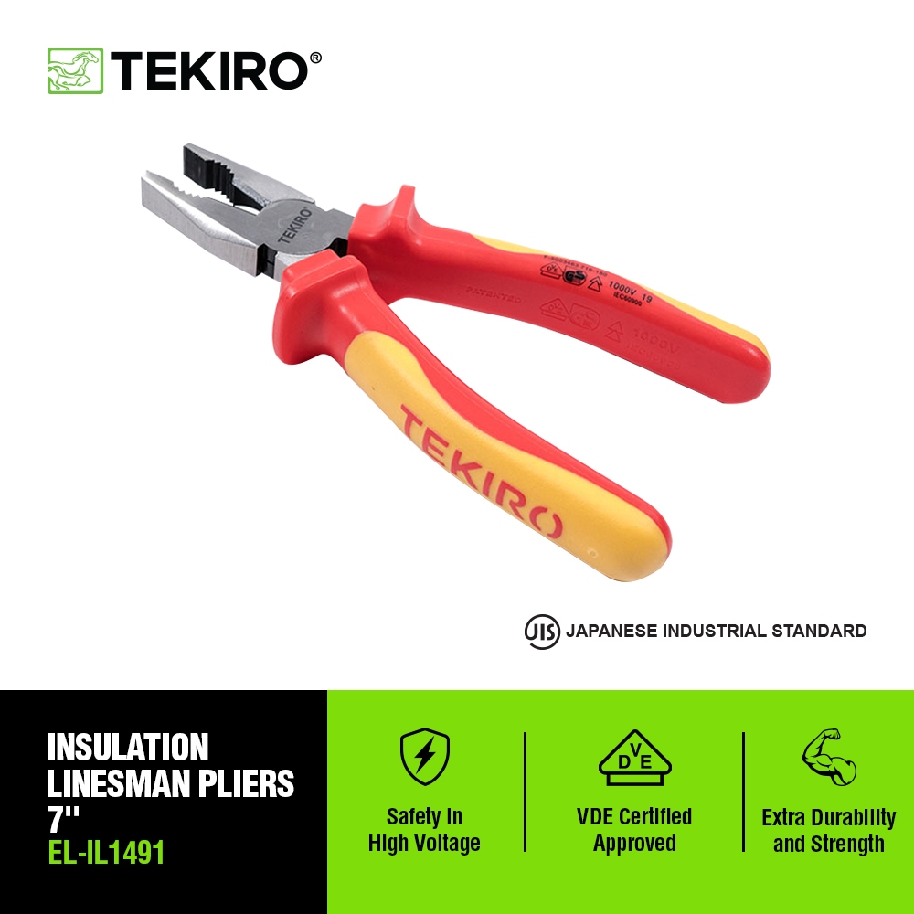 Jual TEKIRO TANG KOMBINASI 7 INCH LISTRIK /TANG KOMBINASI / TOOLS ...