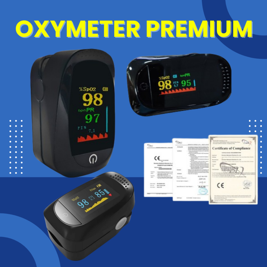 Jual Fingertip pulse oxymeter Fingertip oximeter SpO2 LCD Full Colour ...