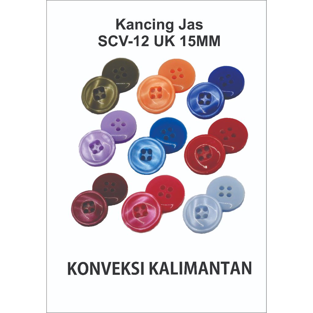 Jual Kancing SCV 12 Kecil / Kancing jas / Kancing Baju / Kancing Kemeja ...