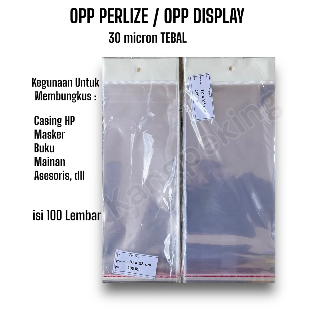 Jual Plastik Opp Display Plastik PERLIZE bungkus SUVENIR PLastik ...