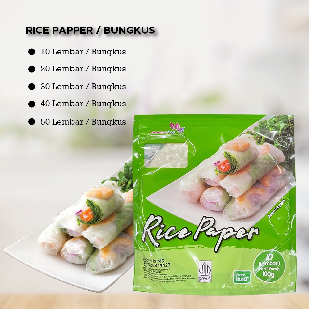 Jual [Halal] Rice Paper / Banh Trang High Quality Rice Paper 22cm ...