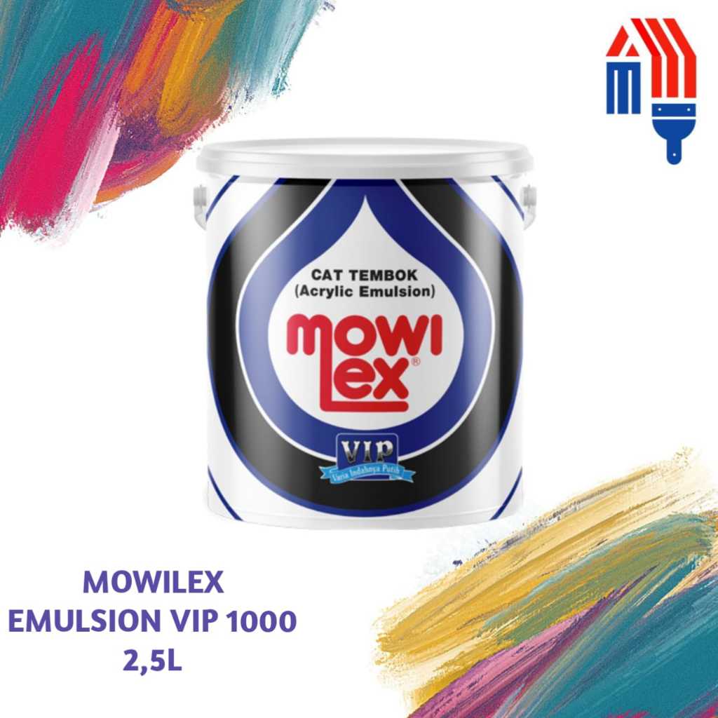 Jual Mowilex Emulsion VIP E 1000 Putih Prima 2,5 Liter Galon / Cat ...