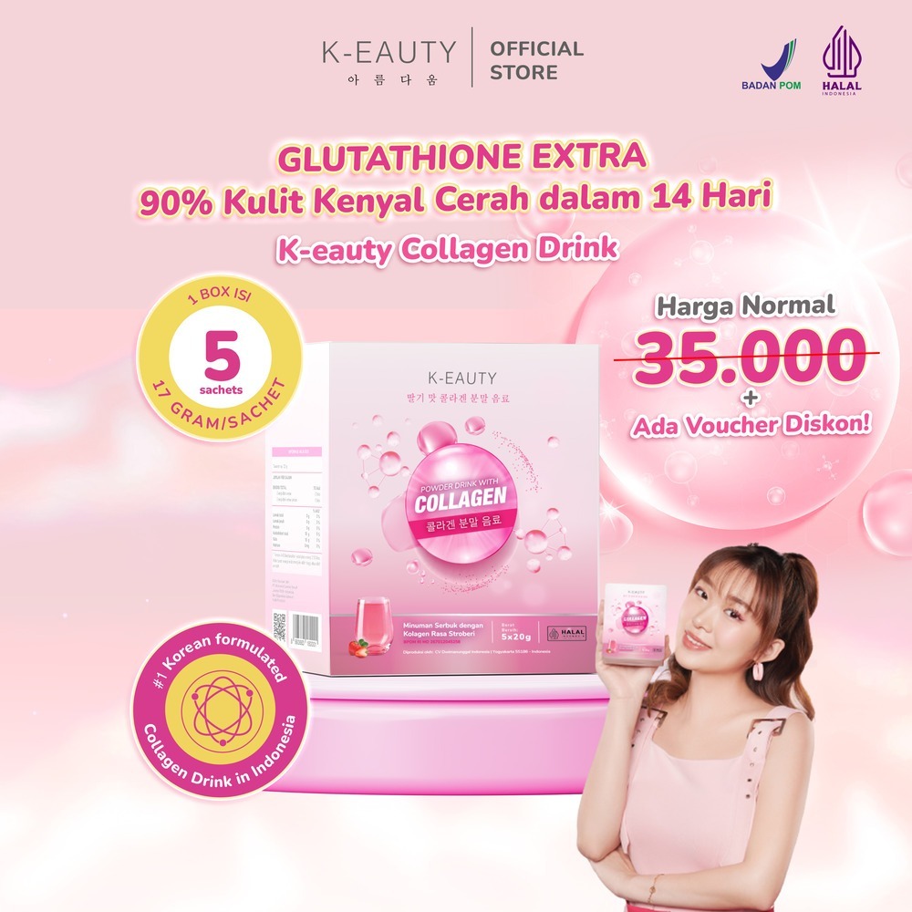 Jual KEAUTY Paket 1 (5 Sachet) | Minuman Kolagen | Collagen Beauty Drink | Shopee Indonesia