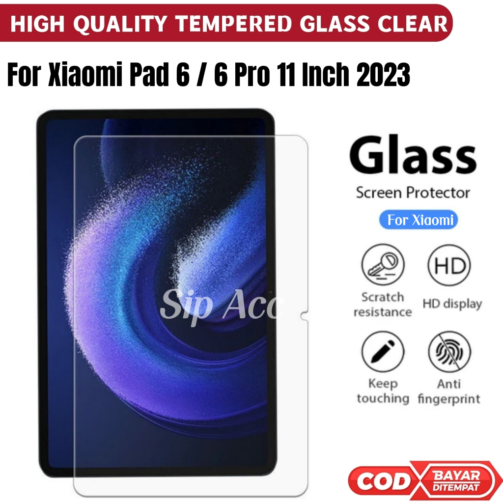 Jual Tempered Glass Xiaomi Pad 6 | Anti Gores Xiaomi Pad 6 | 11 Inch Mi Pad 6 Pro Screen ...