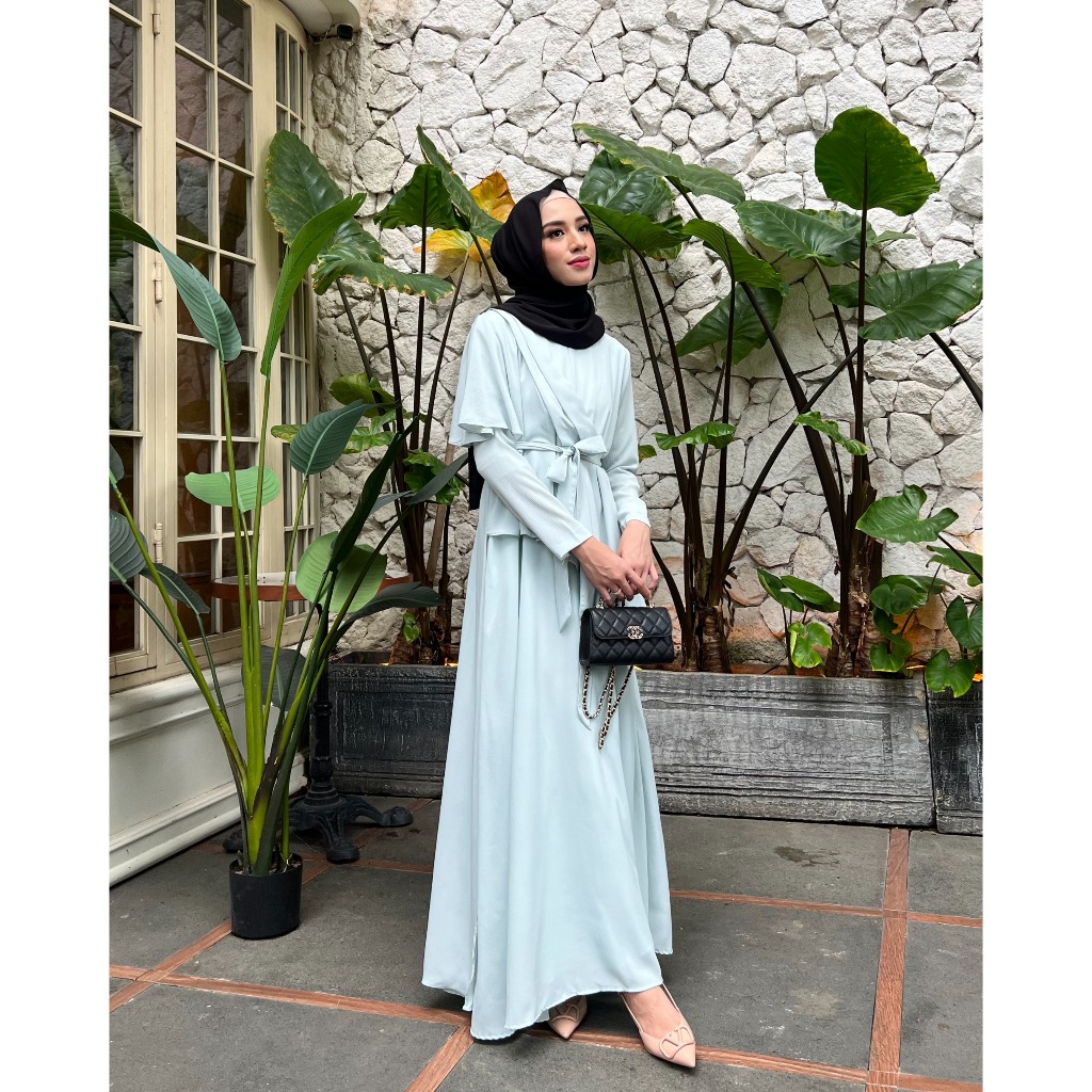 Jual GONEGANI OFFICIAL - Dress Ramadhan Model Rample Sania Dress ...