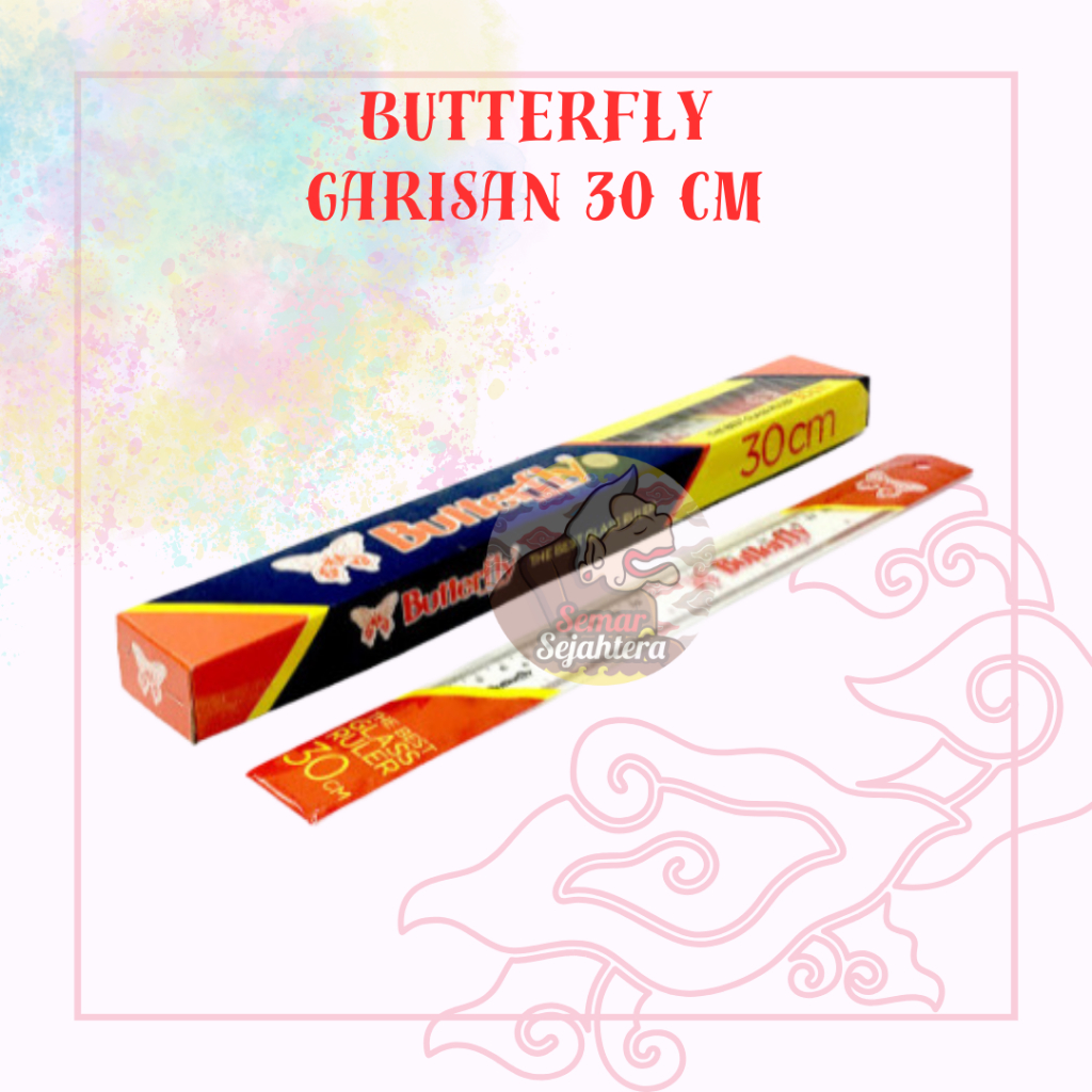 Jual [PCS] PENGGARIS / GARISAN BUTTERFLY 30 CM* | Shopee Indonesia