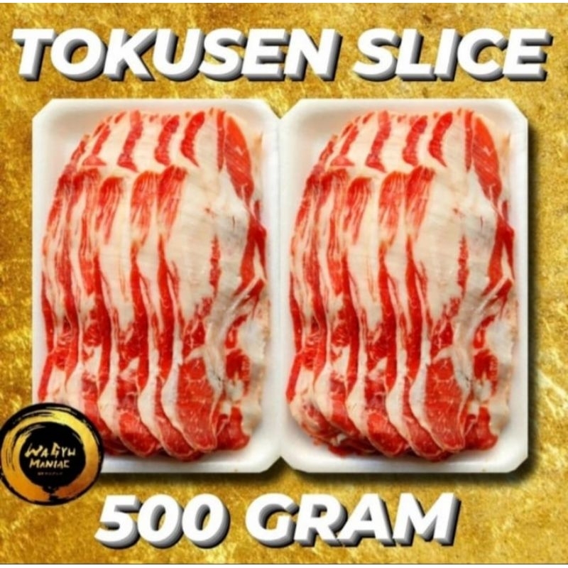 Jual TOKUSEN SLICE 500 GRAM - wagyu daging sapi slice beef | Shopee ...