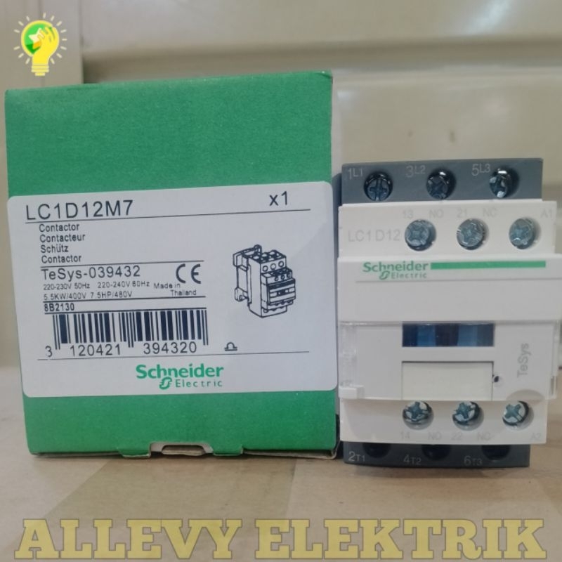 Jual CONTACTOR/KONTAKTOR LC1D12M7 220VAC | Shopee Indonesia
