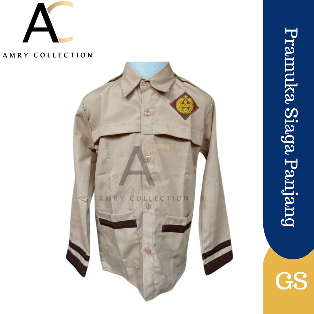 Jual Seragam Pramuka SD Baju Pramuka Siaga Lengan Panjang Seragam Sekolah By.Amrycollection ...
