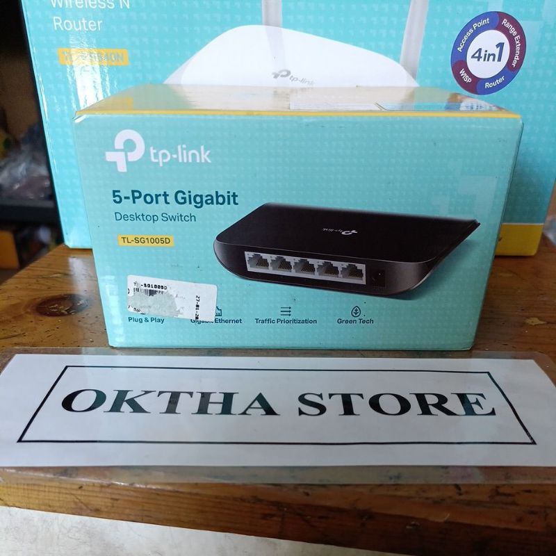 Jual TP-LINK TL-SG1005D TPLINK 5 PORT GIGABIT DESKTOP SWITCH HUB | Shopee Indonesia