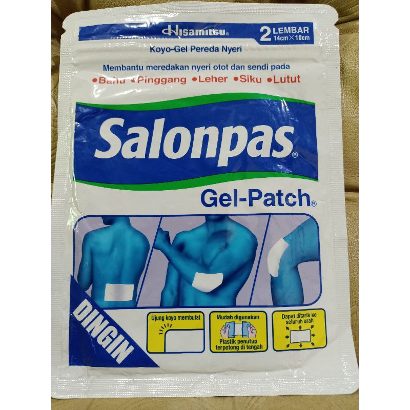 Jual SALONPAS GEL- PATCH KOYO DINGIN 2 LEMBAR 14X10 CM NYERI OTOT DAN ...