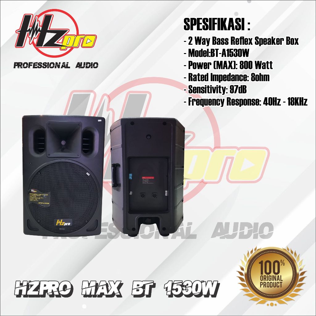 Jual SPEAKER PASIF HZ PRO BT 1530W ORIGINAL | Shopee Indonesia
