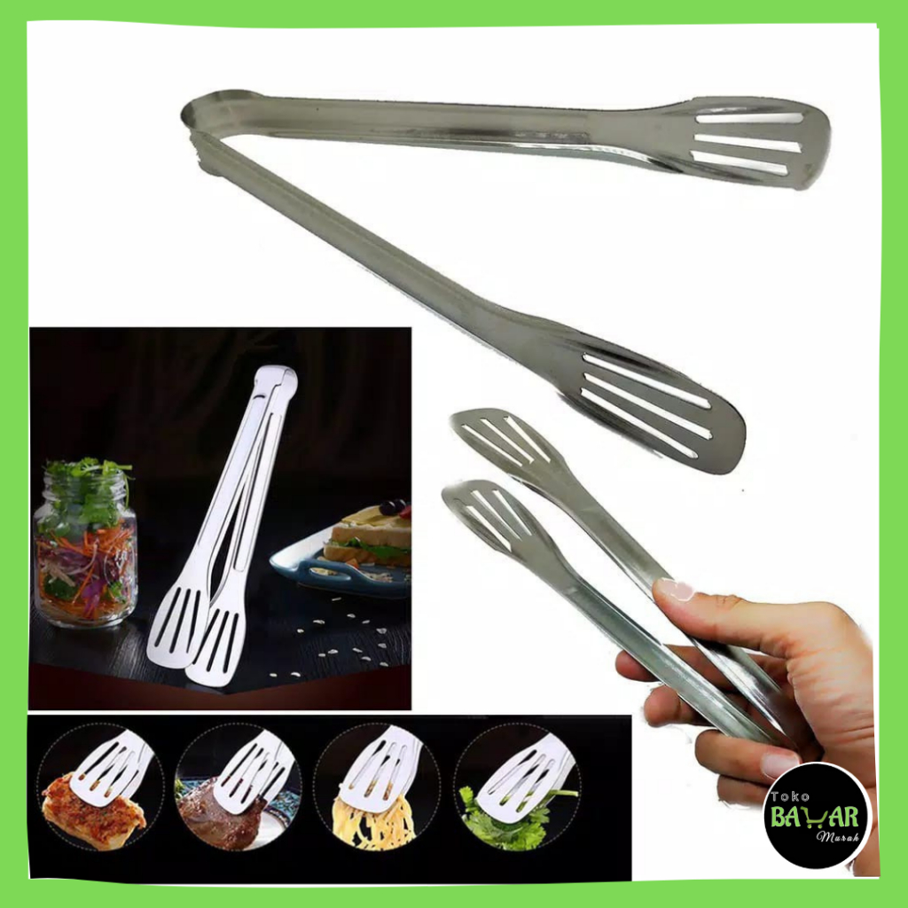 Jual Capitan Makanan Stainless Steel SMALL / Pencapit Gorengan dan Kue ...