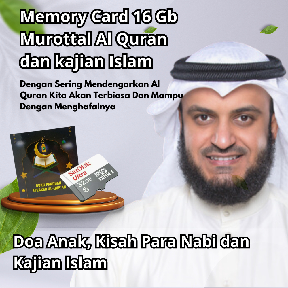 Jual Micro SD Chip Memory Murottal Flashdisk Murottal Al Quran Kajian ...