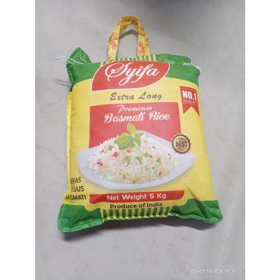 Jual Beras Basmati 5kg | Basmati Syifa | Creamy Sella | Beras India ...