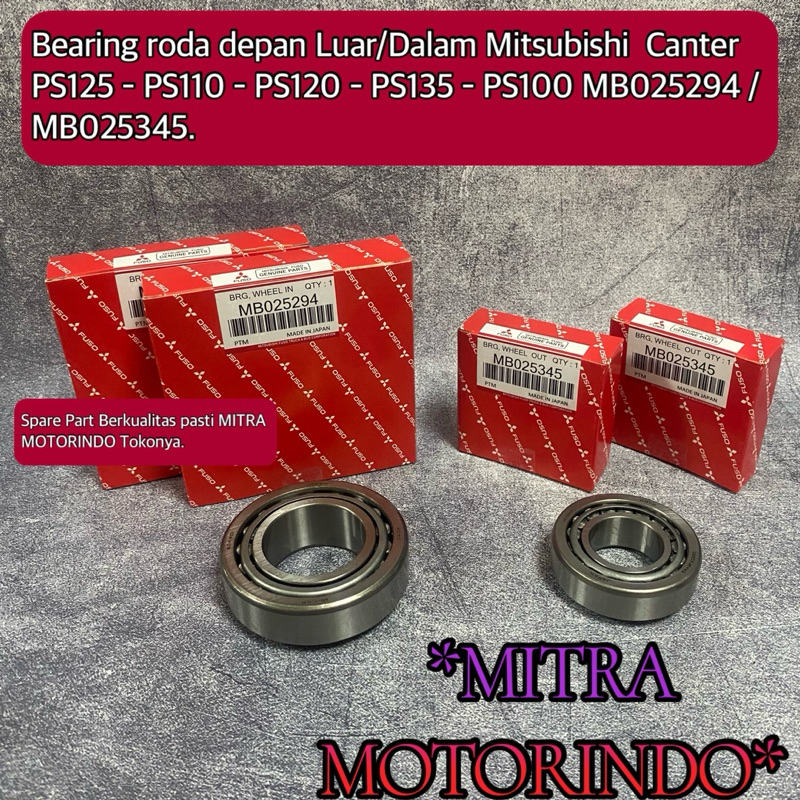Jual Bearing Roda Depan Luar/Dalam Mitsubishi Canter PS125/PS110/PS120 ...
