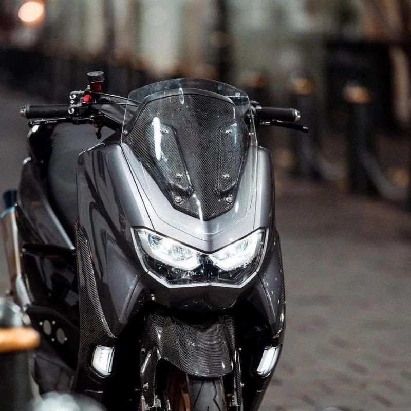 Jual Visor yamaha nmax new model standar bening ryben hitam bahan tebal ...