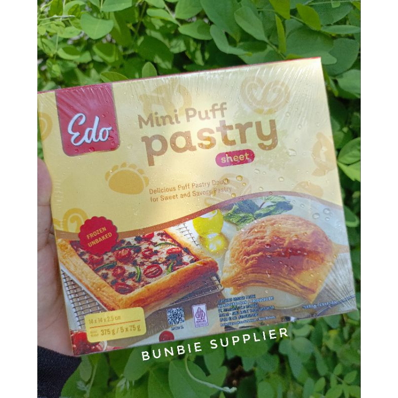 Jual EDO MINI Puff Pastry Sheet 375gr | Lembaran Mini Pastry Frozen ...