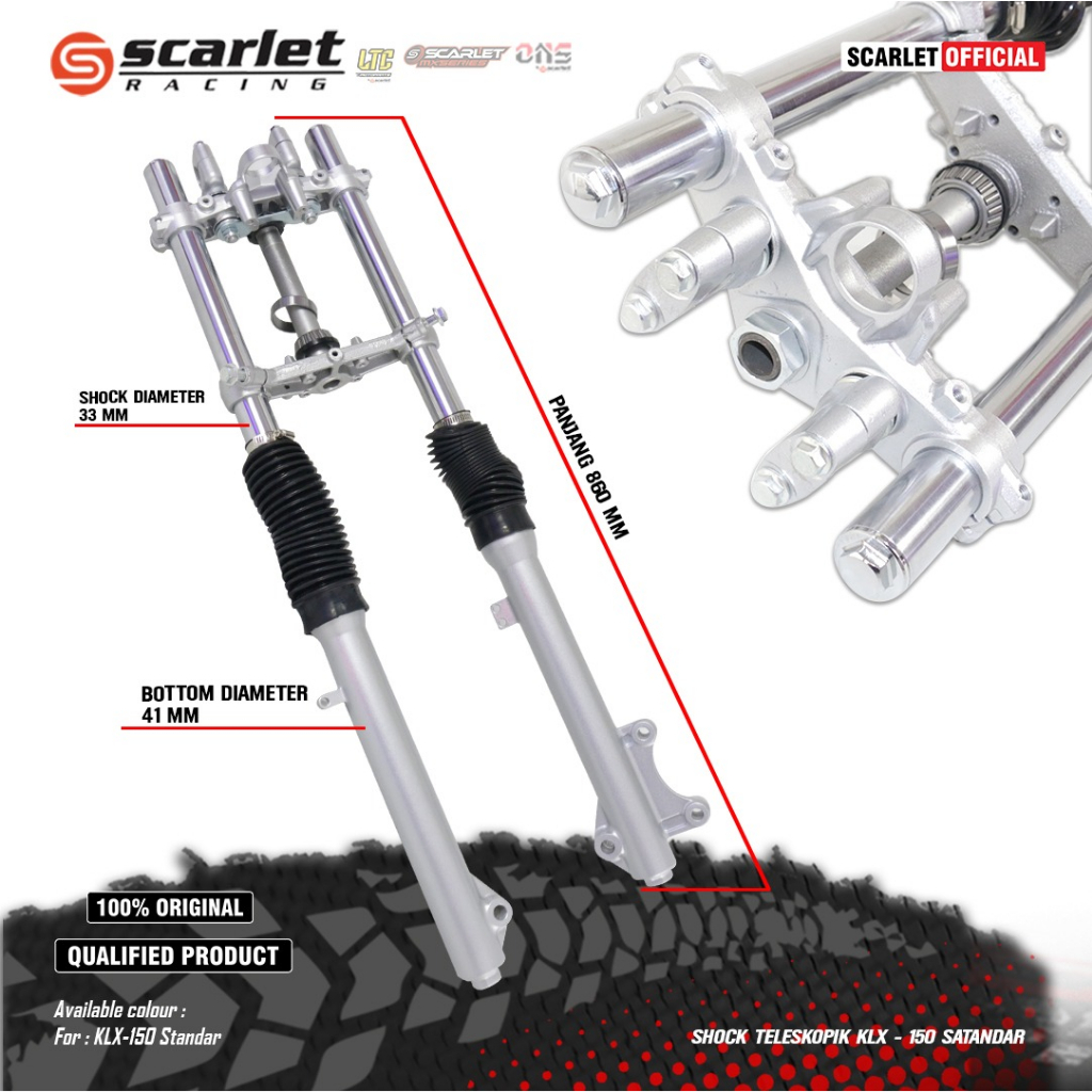 Jual SHOCK SKOK DEPAN KLX 150 SIM1 SIM 1 L LONG S STANDART SHOCKBEKER DEPAN KLX TRAIL CROSS ...