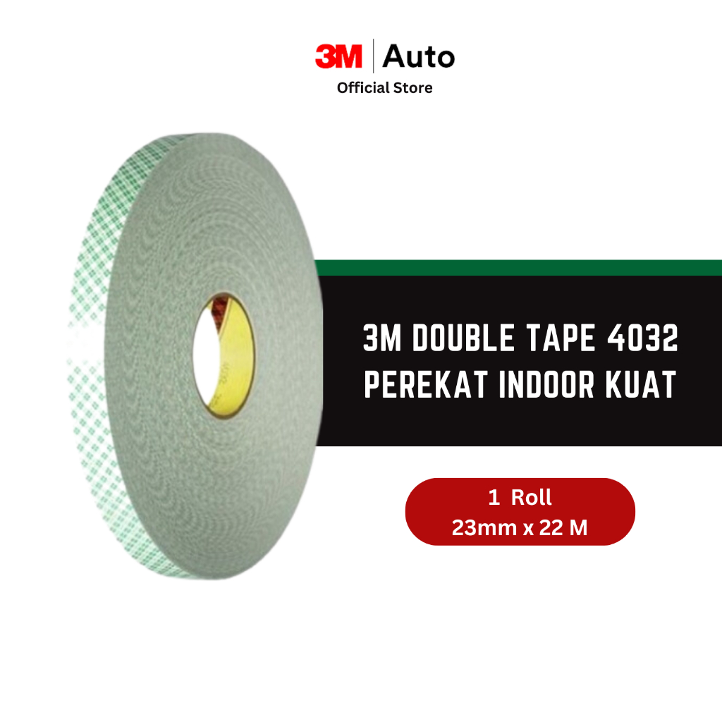 Jual 3M Scotch Double Tape 4032 Mounting Tape Urethane Foam 24mm x 22m ...