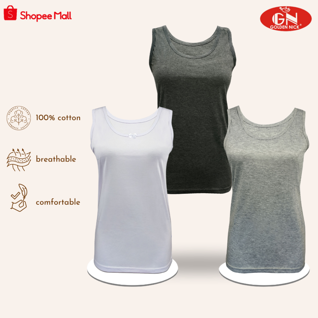 Jual Golden Nick - ( ISI 3 ) Tanktop Golden nick Tali Besar Singlet ...