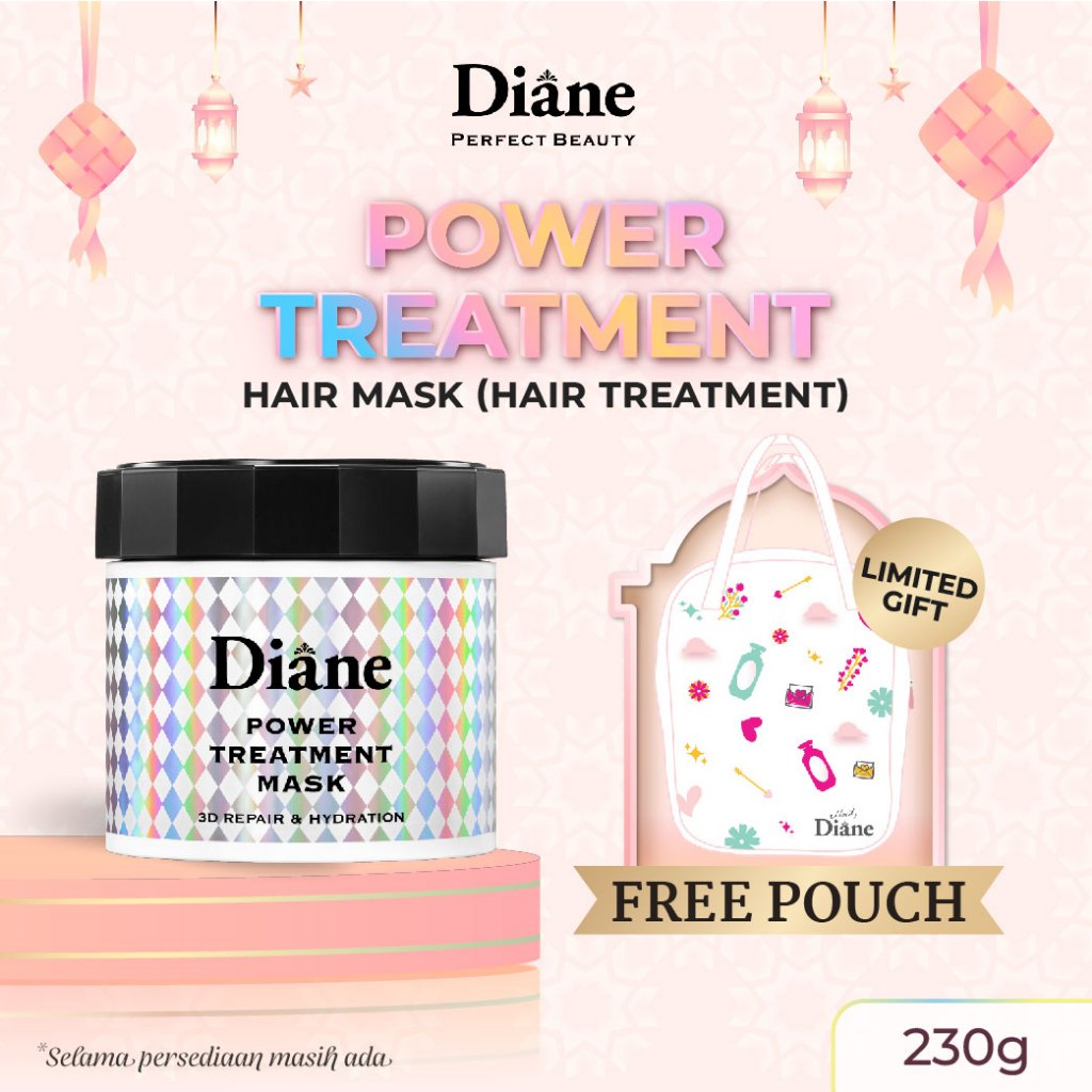 Jual Diane Power Treatment Hair Mask 230g FREE Pouch Putih | Shopee ...