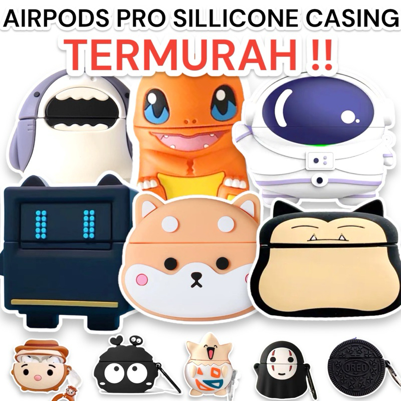 Jual Air Pods Pro i13 Case Sillicone Gambar Lucu Murah | Shopee Indonesia