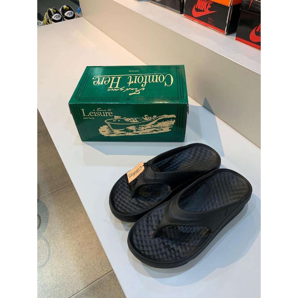 Jual Porto X Sandals Sendal Alas Kaki - Aalto Black Flip Flops | Shopee ...