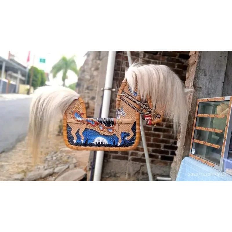 Jual rambut jaranan bahan sintetis ukuran rambut suri depan belakang ...