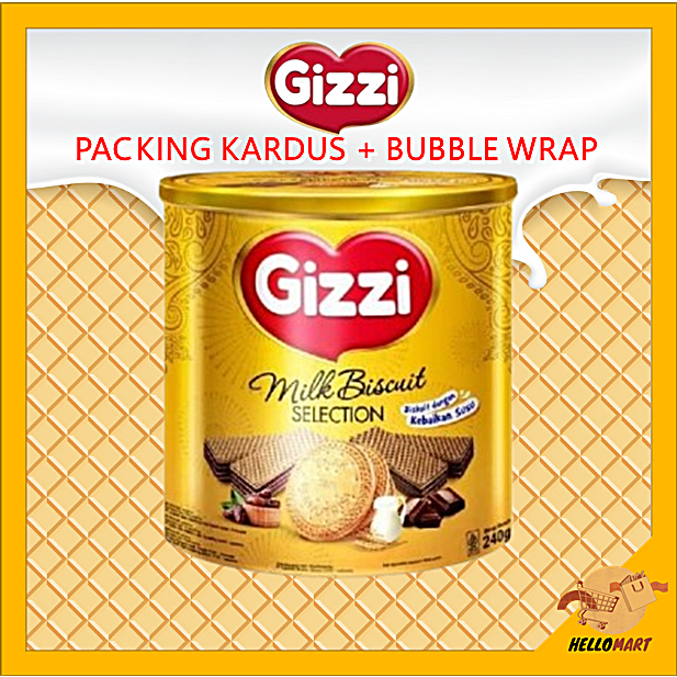 Jual ORIGINAL GIZZI Milk Biscuit Selection 240gr / Biskuit Kaleng ...