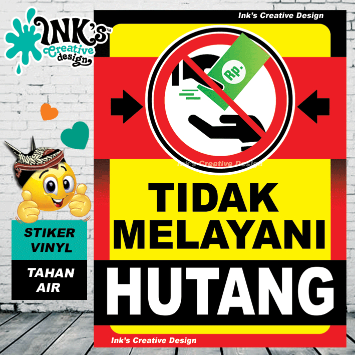 Jual Stiker Tidak Melayani Hutang | Shopee Indonesia
