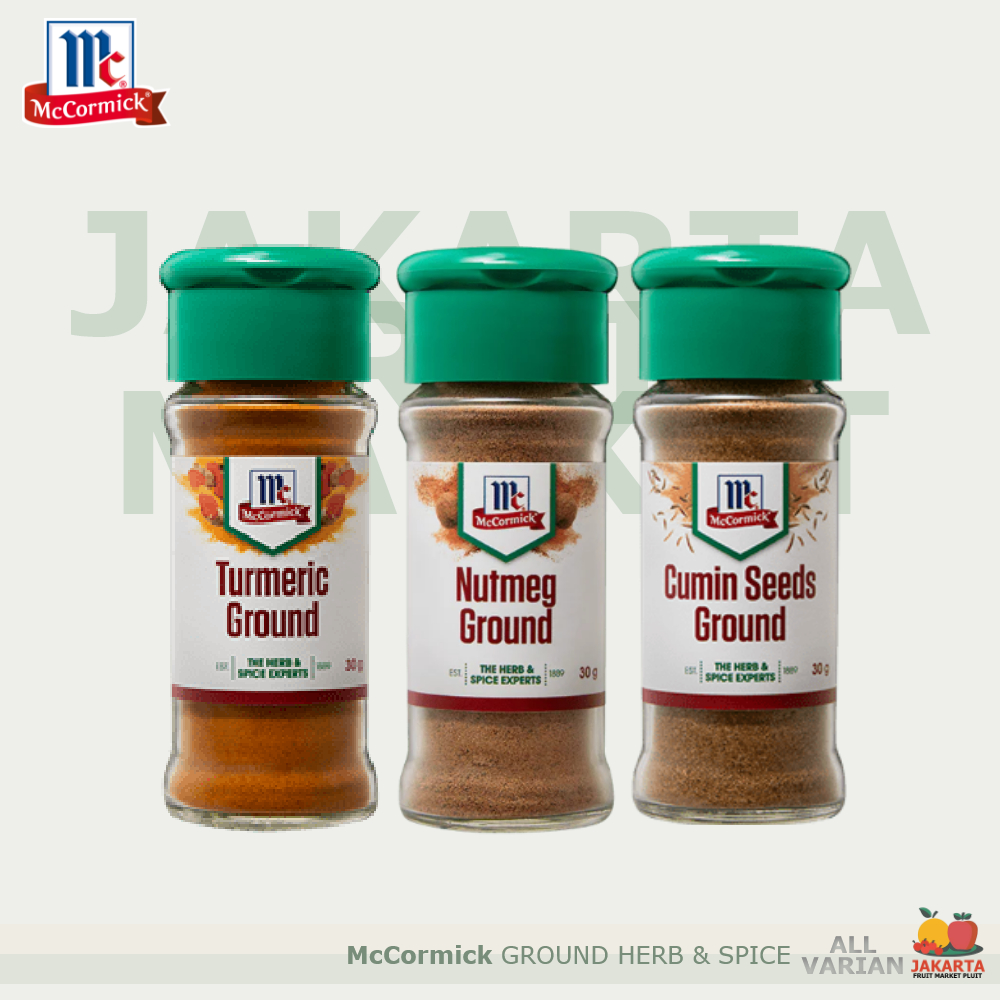 Jual McCormick GROUND Tumeric / Nutmeg / Cumin Seed HERB SPICE Bumbu ...