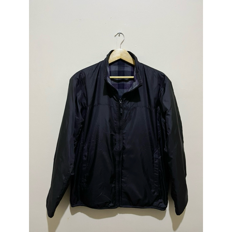 Jual Jaket uniqlo parasut tartan original L | Shopee Indonesia