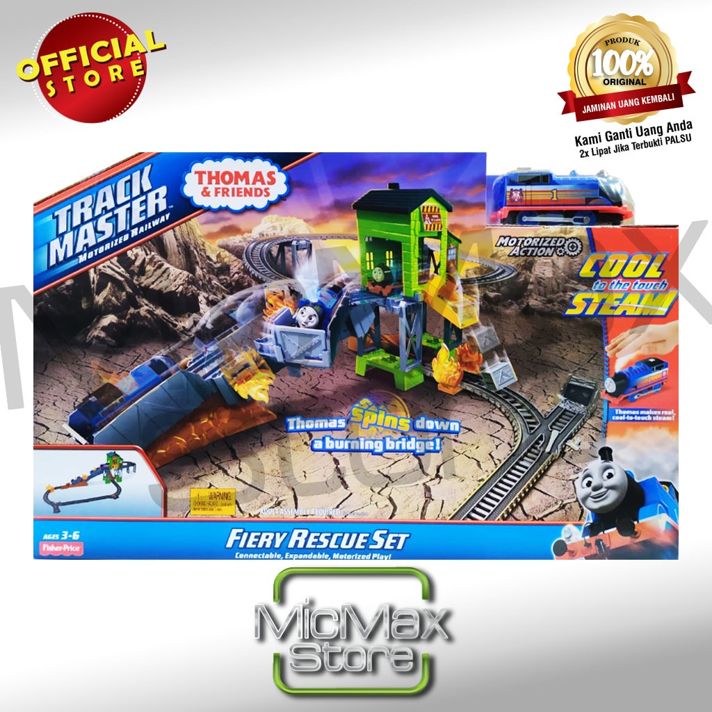 Jual Thomas & Friends Track Master Motorized Railway Fiery Rescue Set ...