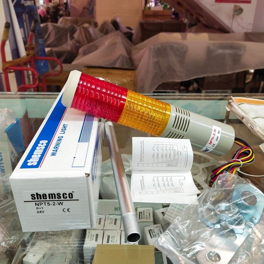 Jual lampu tower light LED 2 lampu 24 VDC Steady tanpa buzzer lampu ...