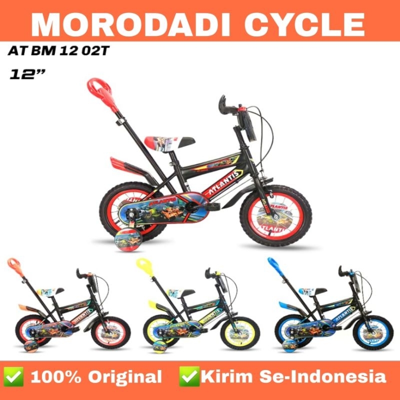 Jual Sepeda Anak BMX 12 inch Atlantis Tongkat Stir | Shopee Indonesia