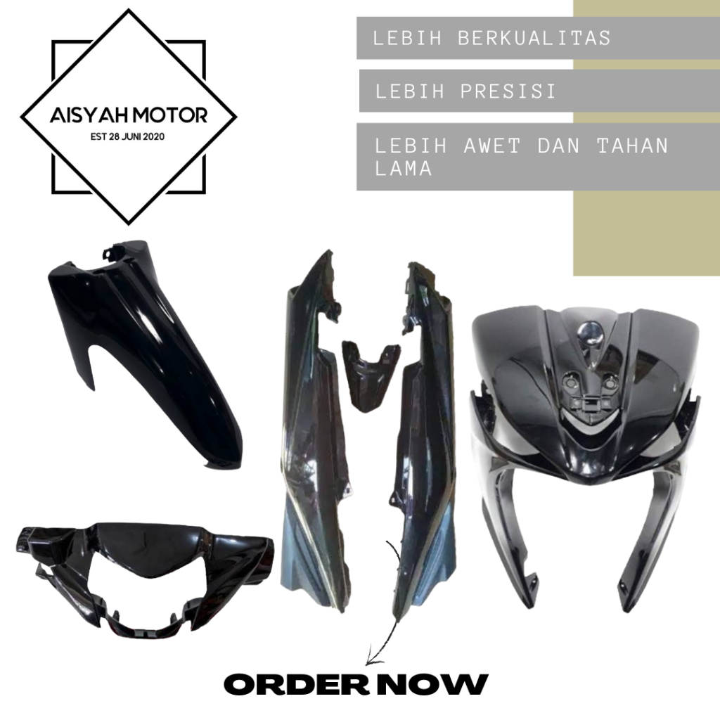 Jual Bodi Halus Yamaha Vega ZR Warna Hitam | Shopee Indonesia